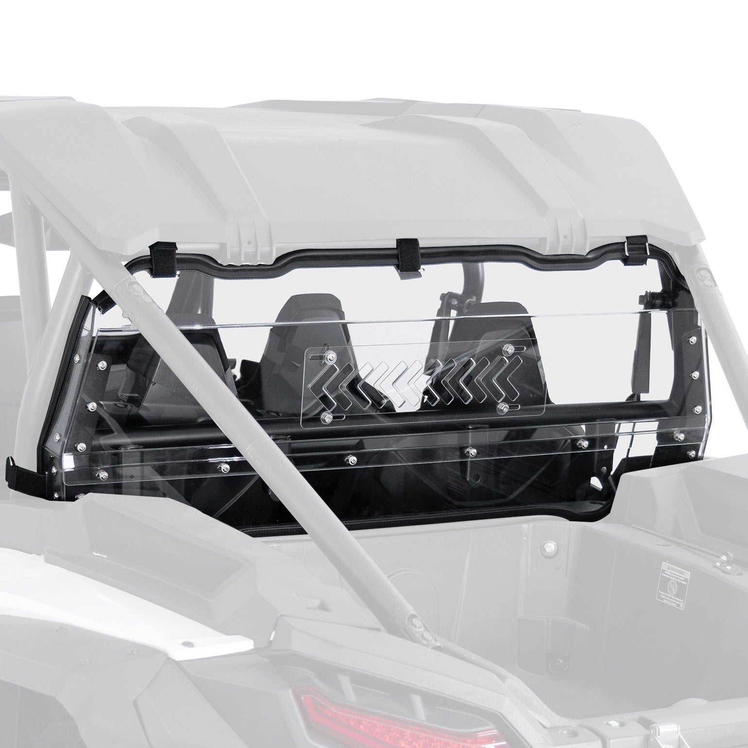 UTV Sliding Vented Clear Rear Windshield for 2024+ Polaris RZR XP 1000 ...